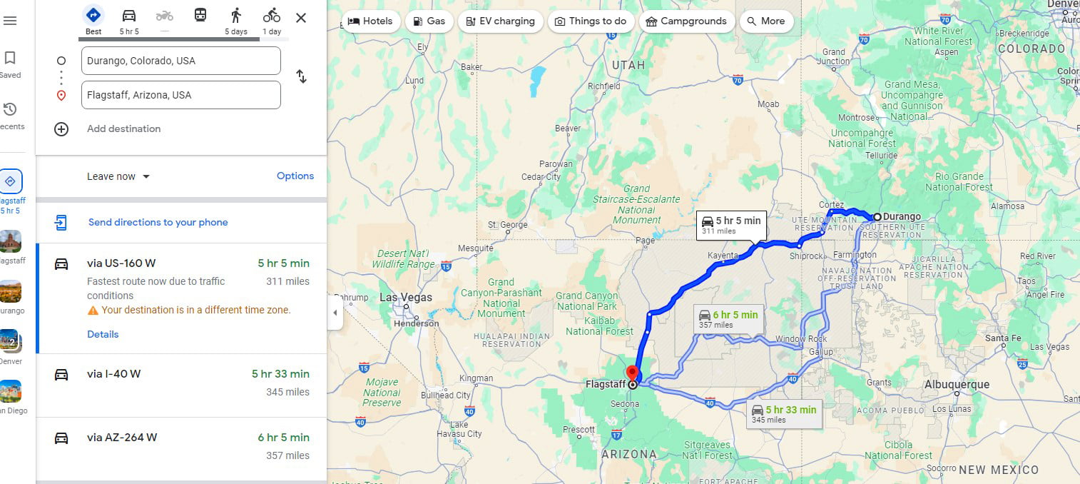 Durango to Flagstaff : Discover the Scenic Route - Town of Traveller